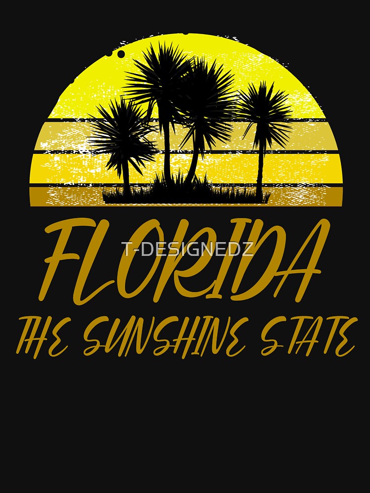 "FLORIDA the sunshine state" T-shirt by T-DESIGNEDZ | Redbubble