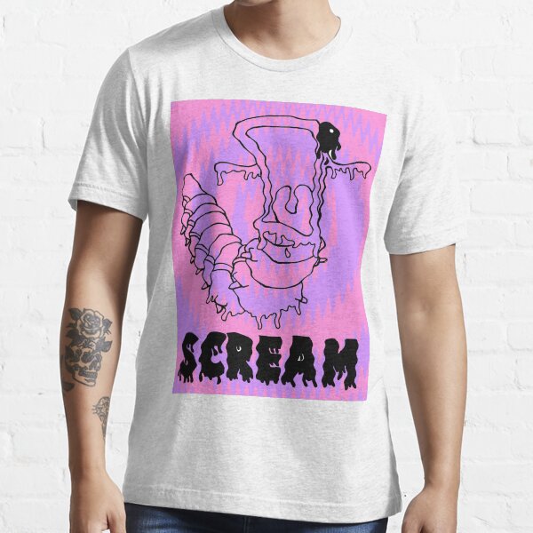 "Simpsons Screamapillar (pink/purple trippy background)" T-shirt for ...