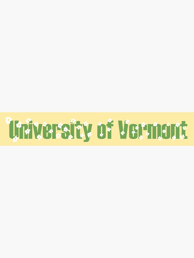 "UVM Flower" Sticker for Sale by clarasmall00 | Redbubble