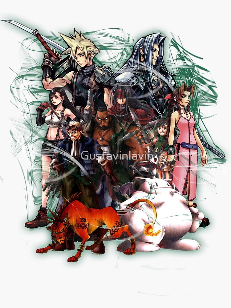 "Final Fantasy VII - Collage" Sticker for Sale by Gustavinlavin | Redbubble