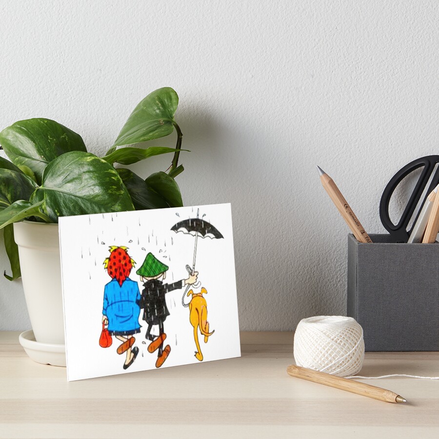 "ANDY CAPP WITH DOG" Art Board Print by Whatamidoing20 | Redbubble