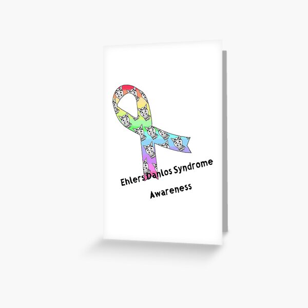 "EDS (Ehlers Danlos Syndrome) awareness ribbon" Greeting Card by ...