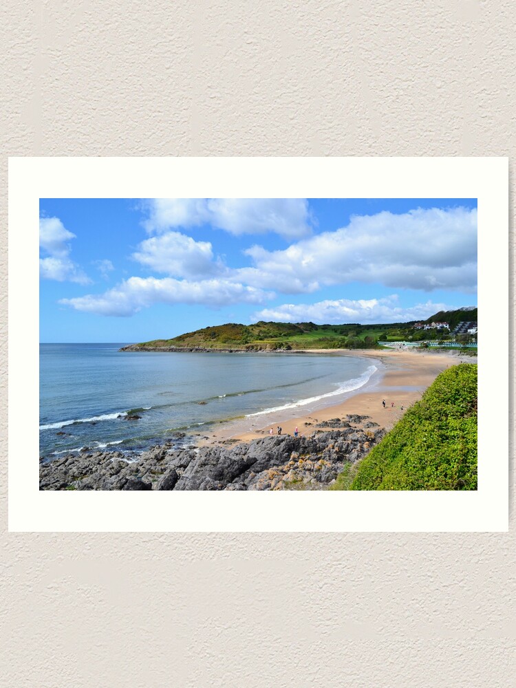 "Langland Bay, Gower" Art Print by Pau7a | Redbubble