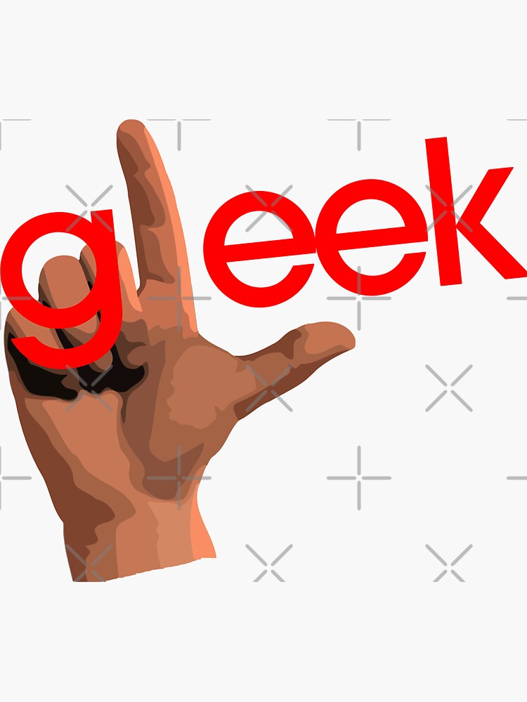 "Gleek" Sticker for Sale by callmeberty | Redbubble