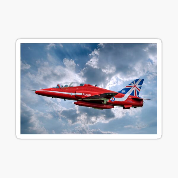 "Hawk T1A Red Arrows - 50 Display Season Colours" Sticker by ...