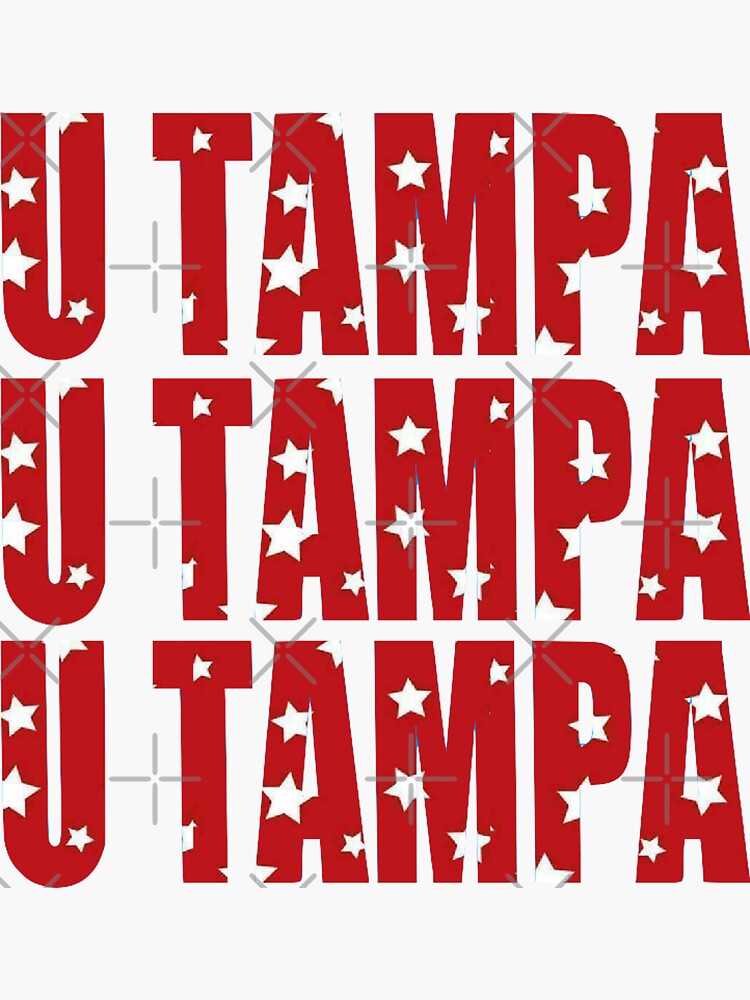 "utampa x3 with stars" Sticker for Sale by designs-hj | Redbubble