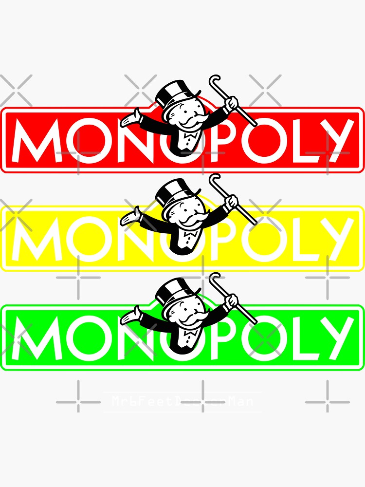 " Monopoly logo. " Sticker for Sale by Pranksnbk | Redbubble