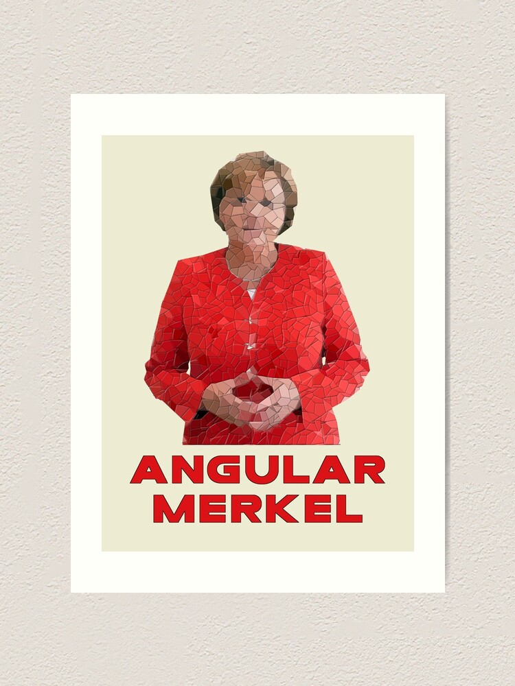 "Angular Merkel" Art Print for Sale by andrewalcock | Redbubble