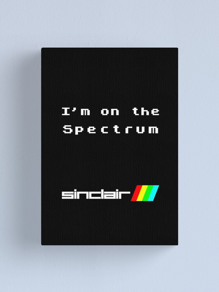 "On The Sinclair Spectrum" Canvas Print by BennyBearProof | Redbubble