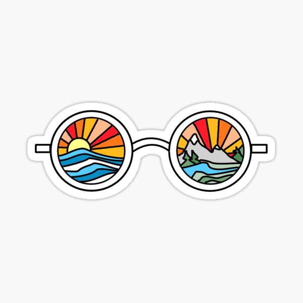Glasses Sunglasses Sticker Vinyl Sticker Cute Sticker Round Glasses ...