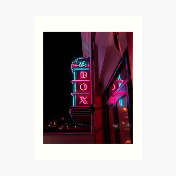 "neon sign" Art Print for Sale by CALGAB | Redbubble