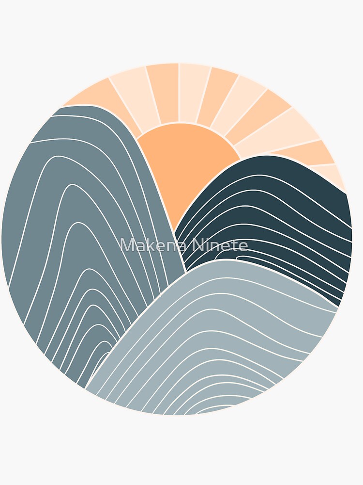 "Sunrise" Sticker for Sale by j-n-m | Redbubble