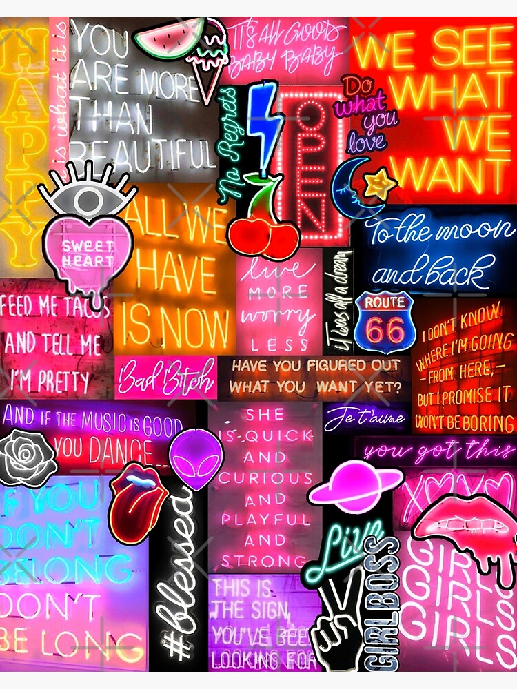 Collages Colorful Sign Collage Photo Prints | Print Collage Wall Art