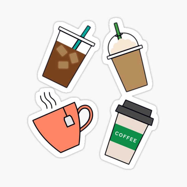 "Coffee Sticker Pack" Sticker for Sale by Kerri8 | Redbubble