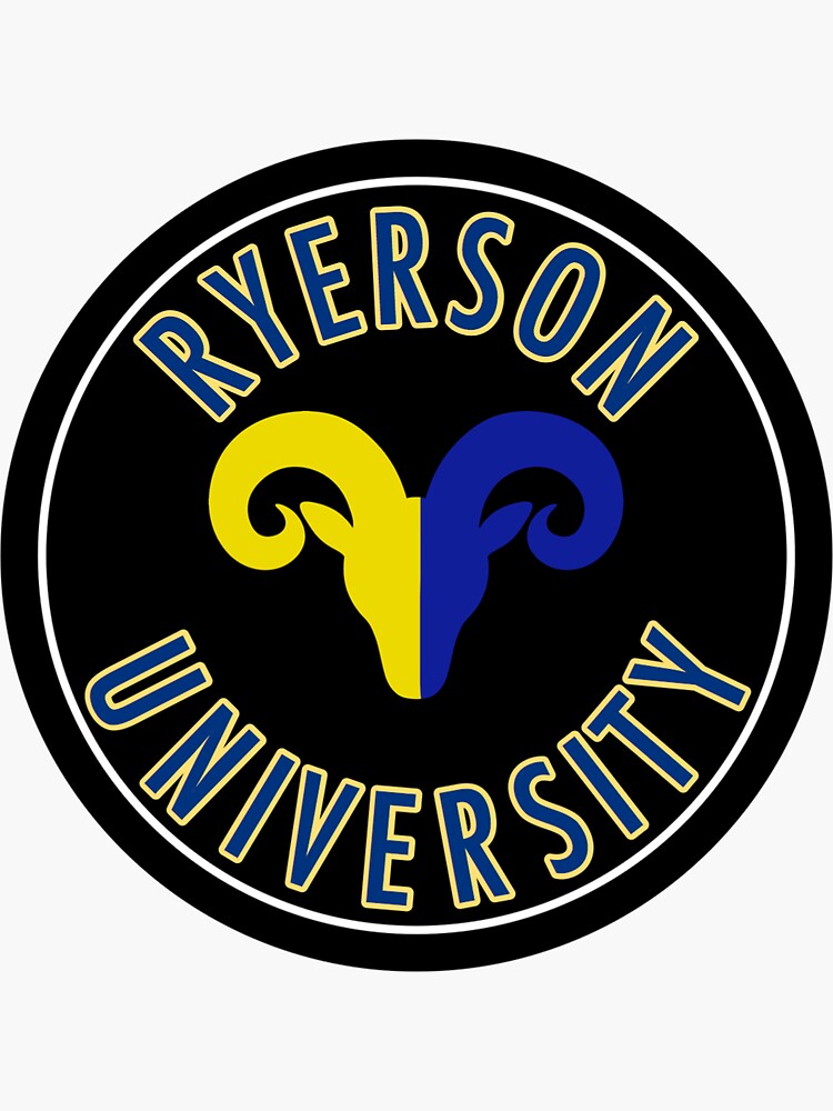 "Ryerson University Rams Circle Logo" Sticker for Sale by Paintraven ...