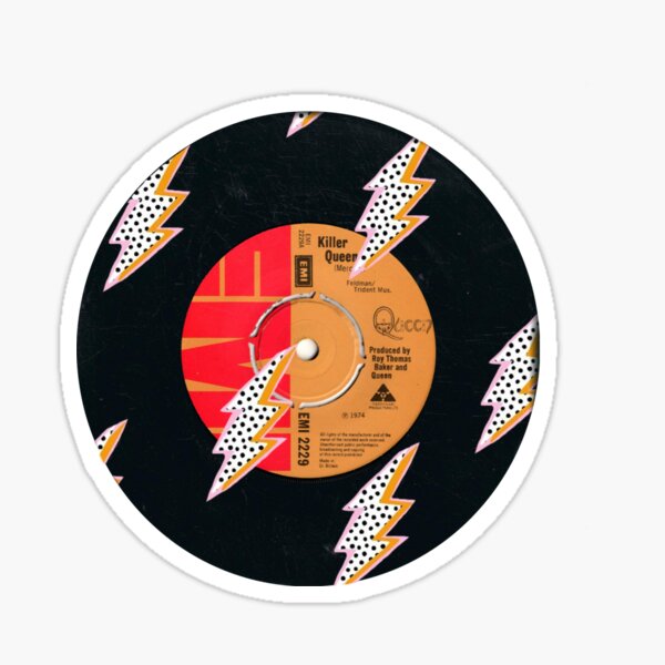 "Lightning Record" Sticker for Sale by chartung | Redbubble