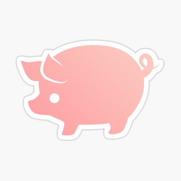 "Pig" Sticker by Adreanna-every | Redbubble