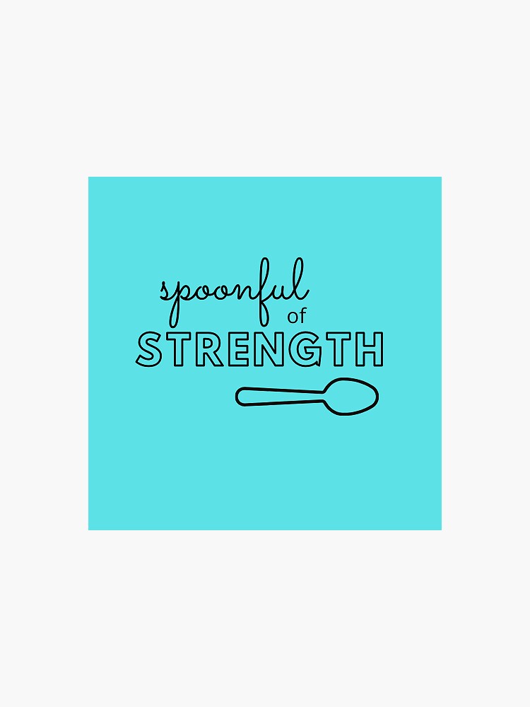 "Spoonful of Strength Logo " Sticker for Sale by karleybrayden | Redbubble
