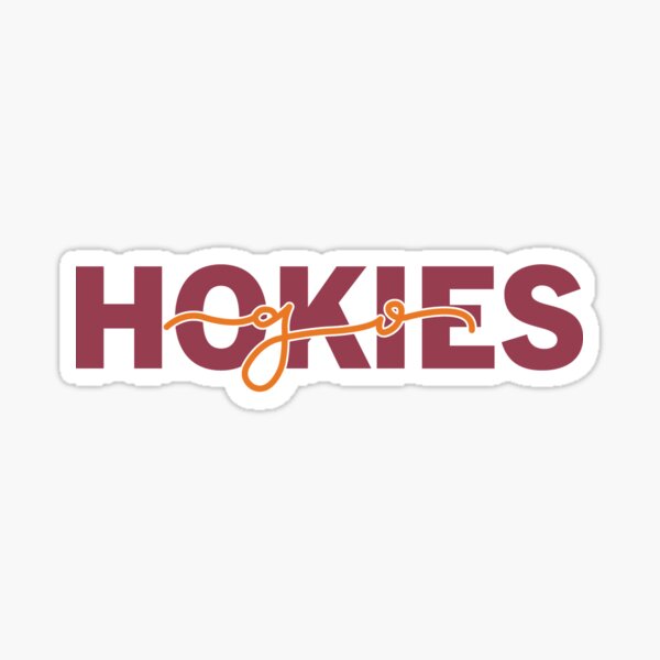 "Go Hokies" Sticker for Sale by Tknabel98 | Redbubble