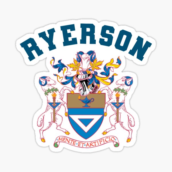 "Ryerson University Coat of Arms" Sticker for Sale by Paintraven ...