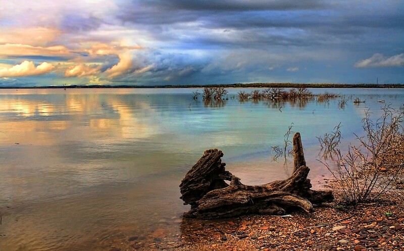 "Spring Beach Scene" by Carolyn Fletcher | Redbubble