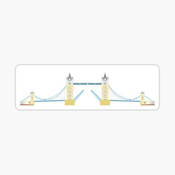 "Open tower bridge" Sticker for Sale by dessine-moi | Redbubble
