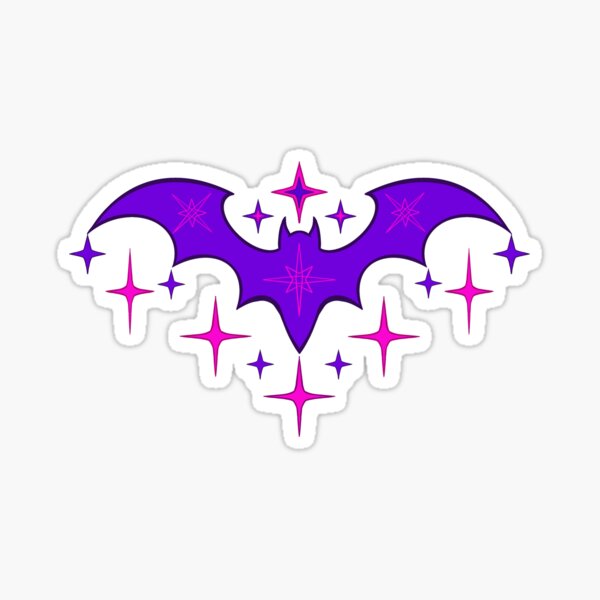 "Atomic bats " Sticker for Sale by Spellbound-Art | Redbubble