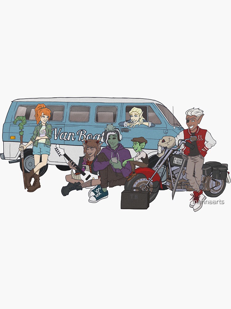 "The Bad Kids - Fantasy High" Sticker for Sale by inannaarts | Redbubble