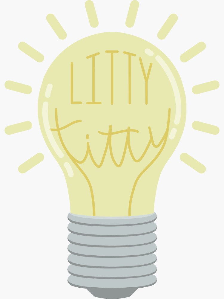 "Litty Titty" Sticker for Sale by allipichette | Redbubble