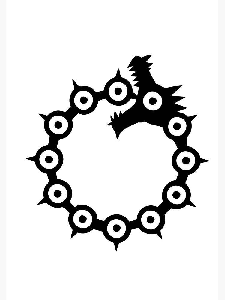 "The Seven Deadly Sins - The Dragon Sin of Wrath (Black)" Spiral ...
