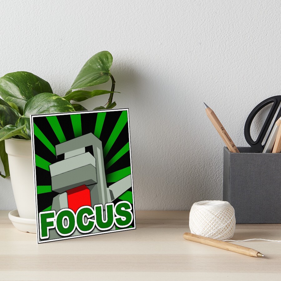 "'FOCUS' Twitch Emote" Art Board Print for Sale by JackelWolf | Redbubble
