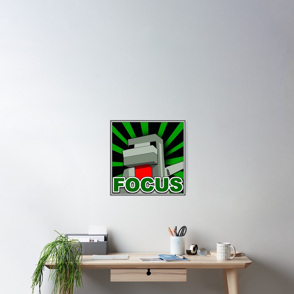 "'FOCUS' Twitch Emote" Poster for Sale by JackelWolf | Redbubble