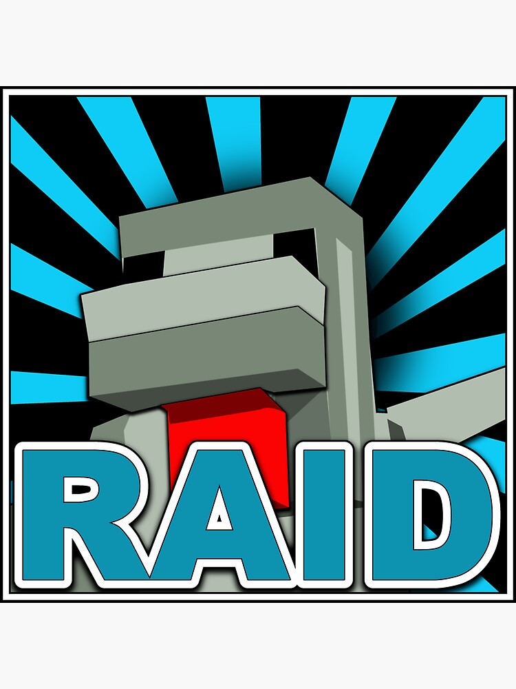 "'RAID' Twitch Emote" Sticker for Sale by JackelWolf | Redbubble