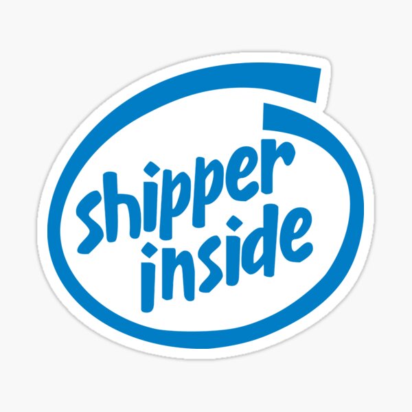 "Shipper Inside" Sticker for Sale by tuliptreetees | Redbubble