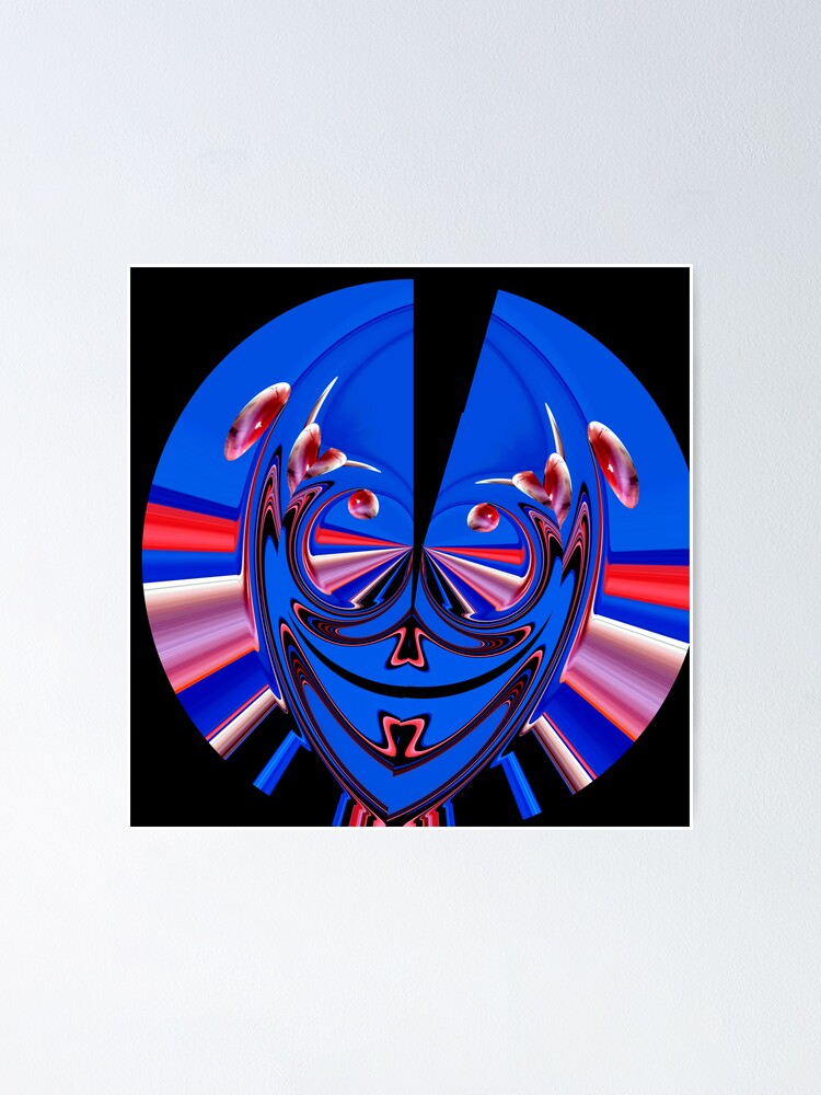 "psychedelic split open" Poster by yesdigiterarte | Redbubble