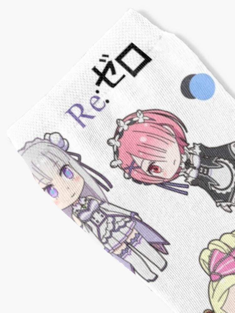 "Re:Zero Anime Chibi Design" Socks by valival | Redbubble