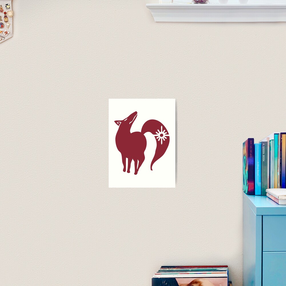 "The Seven Deadly Sins - The Fox Sin of Greed (Red)" Art Print by ...