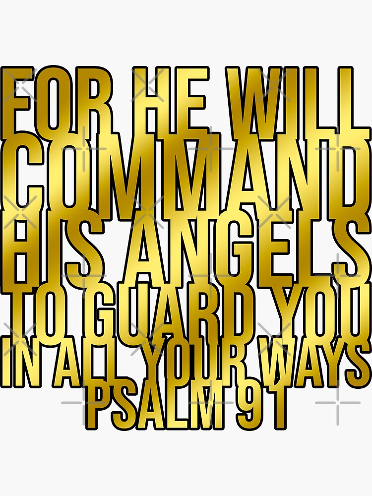 "Psalm 91 | Bible Verse | Christian" Sticker for Sale by christiangoods ...