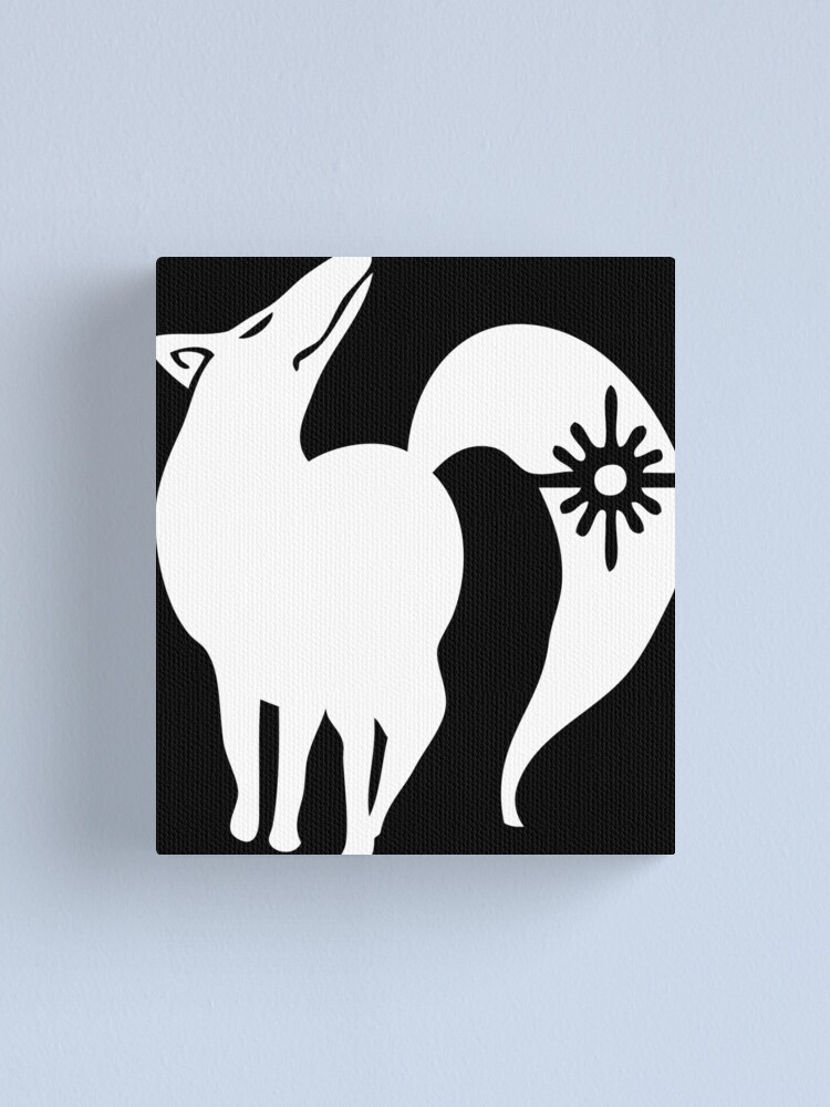 "The Seven Deadly Sins - The Fox Sin of Greed (White)" Canvas Print by ...