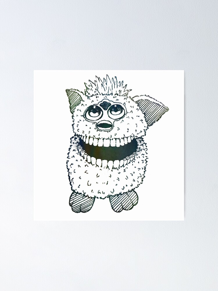 "cursed teeth furby" Poster for Sale by alterlithium | Redbubble