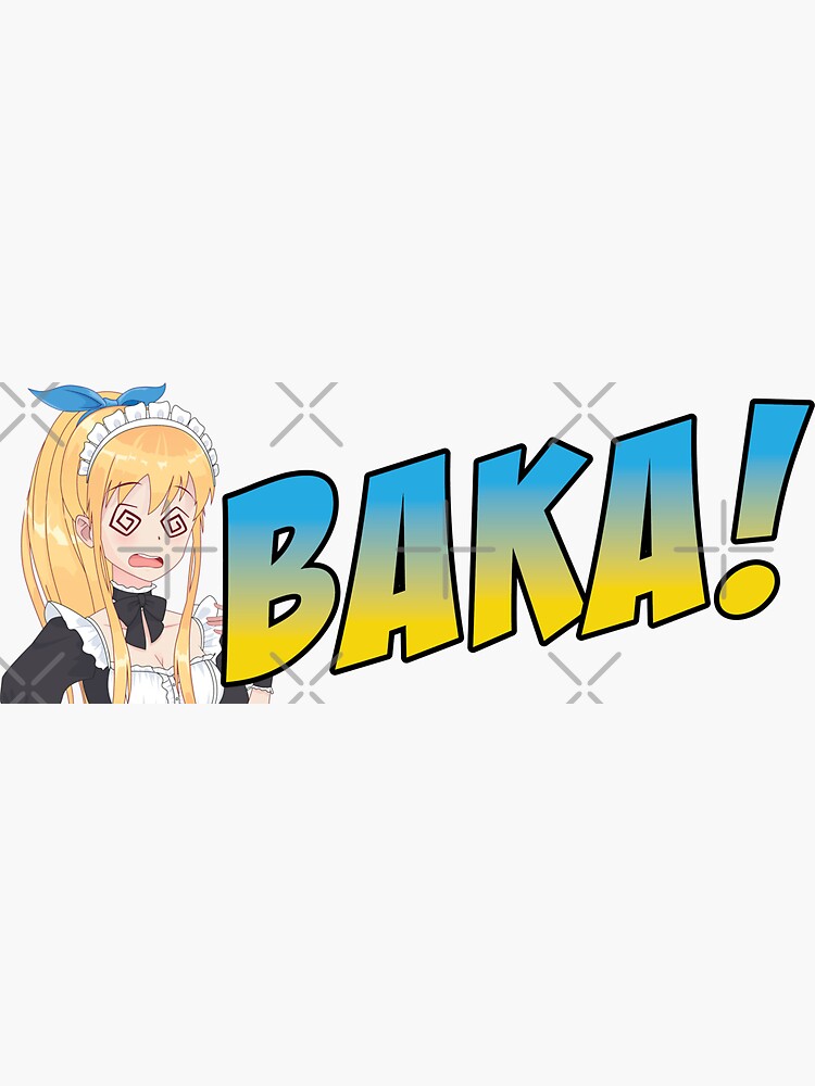 "Baka! Idiot! Anime Funny JDM Slap Sticker" Sticker for Sale by ...