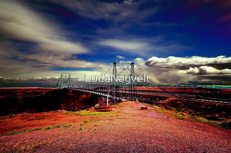 "Bridge at Cameron Trading Post, Arizona" by LudaNayvelt | Redbubble
