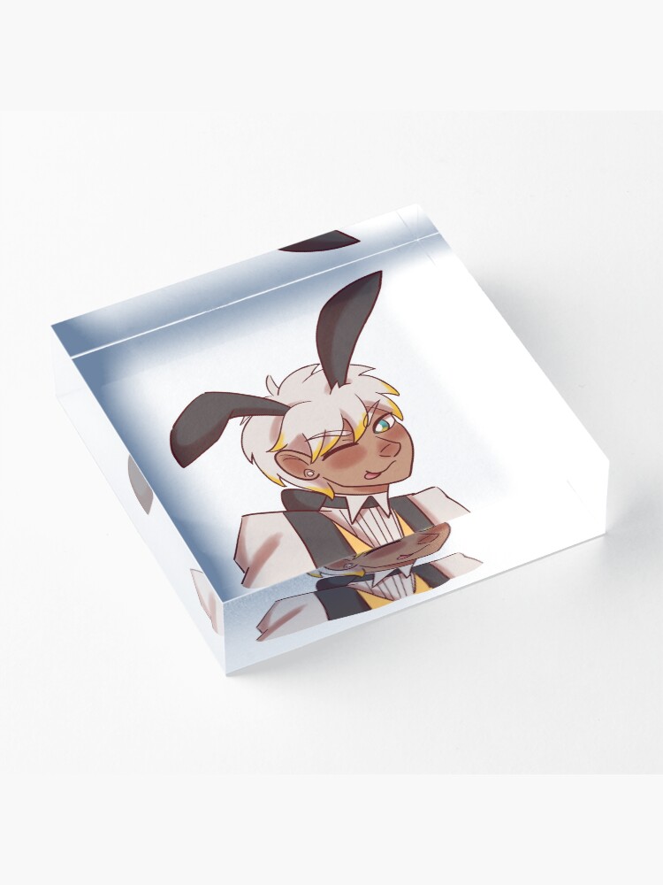 "Obey Me: Mammon Bunny " Acrylic Block for Sale by artsy-ham | Redbubble