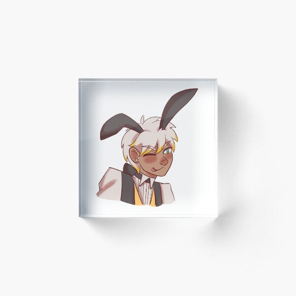 "Obey Me: Mammon Bunny " Acrylic Block for Sale by artsy-ham | Redbubble