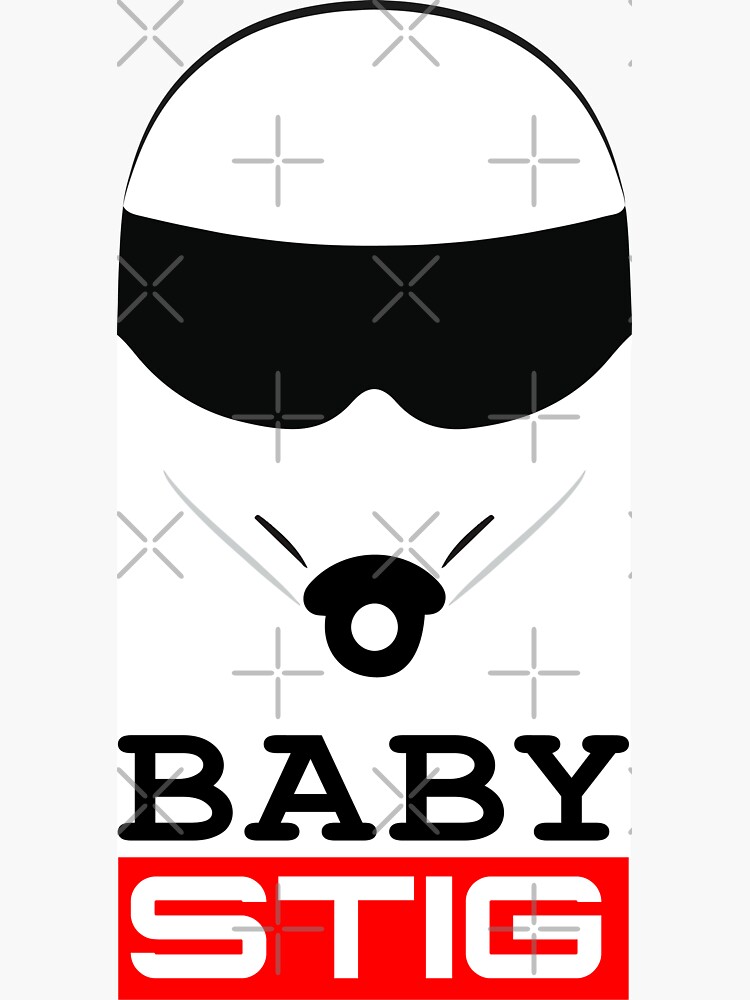"Baby Stig (option 2)" Sticker by ApexFibers | Redbubble