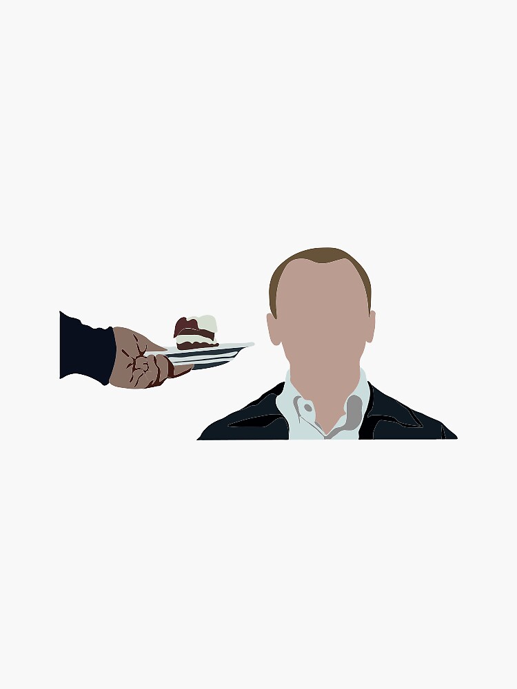 "Hot Fuzz Cake" Sticker for Sale by Mhufziger | Redbubble