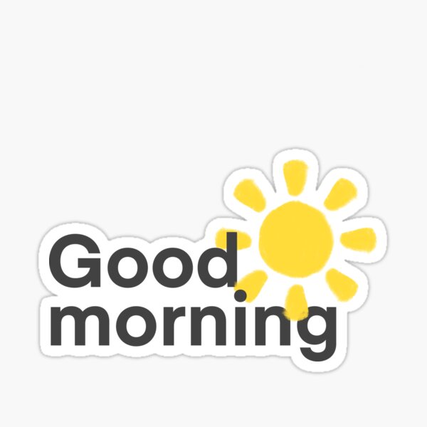"Good Morning Brand Pastel" Sticker by jaetc | Redbubble
