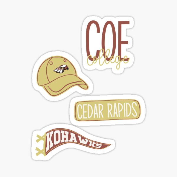 "Coe College Sticker" Sticker for Sale by cgfulcher3 | Redbubble