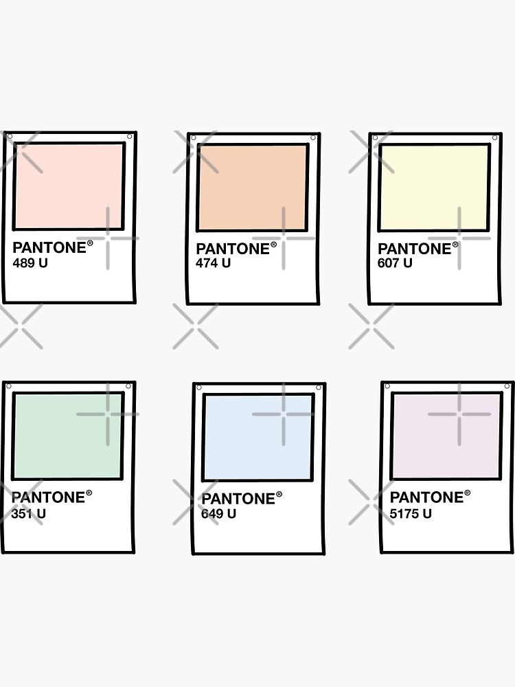 Pegatina «paquete de colores pastel pantone» de kaitlynmh | Redbubble