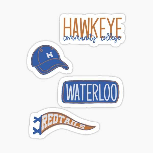 "Hawkeye Community College Sticker" Sticker for Sale by cgfulcher3 ...